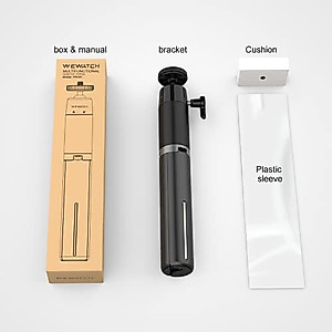 WEWATCH Projector Pocket Tripod Stand - PS101 12 inch Lightweight Tripod Stand, Compact, Aluminum Alloy Portable Projector Stand with 360° Ball Head for Projectors, Cell Phone, IP Camera and Webcam