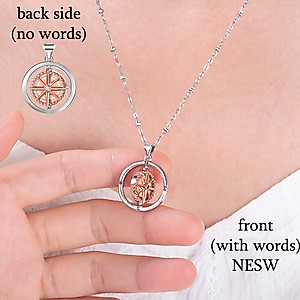 Shonyin Graduation Gifts for Her 2024, Compass Necklace College Masters Degree Cool high sch 8th 5th 6th Grade Senior middle sch Graduation Jewelry Gifts for Daughter Best Friend Niece