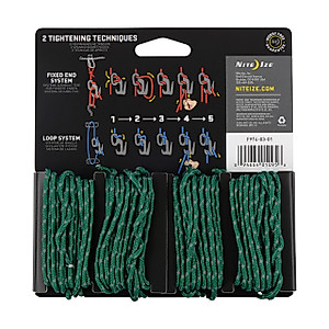 NITE IZE F9T4-03-01 Figure 9 Tent Line Kit, Black