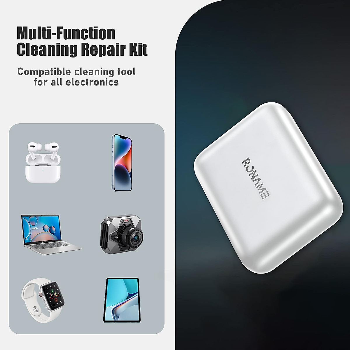 iPhone Cleaner Kit, Multi-Function Cleaning Repair Kit with Soft Brush for Airpod, Cleaner Kit for Phone Charging Port & Speaker, Charger Cables, Headphones, Watch, iPhone, iPad, Camera