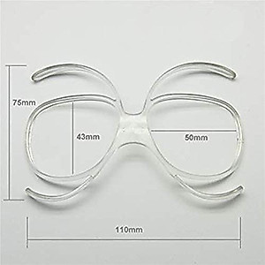 spiid Prescription Ski Goggles Rx Insert Optical Adaptor TR90 Flexible Bendable Universal Size Inner Frame Snowboard Motorcycle Goggle 2pcs