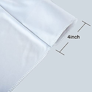 10 ft x 10 ft Wrinkle Free White Backdrop Curtain Panels, Polyester Photography Backdrop Drapes, Wedding Party Home Decoration Supplies