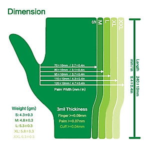 Dr.GreenPanda XL 1000pcs Great Value Pack Clear Vinyl Disposable Gloves Food Safe Food Service/Prep Food Handling Cooking Cleaning Multipurpose Light Work Latex Free Powder Free Non-Sterile