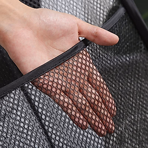 Laundry Hamper - Portable, Durable Handles, Collapsible for Storage and Easy to Open. Folding Pop-Up Clothes Hampers are Great for The Kids Room, College Dorm or Travel - Black