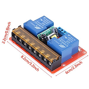 AC100V-250V 30A High Power 2-Channel Relay High Current DC5V High-Low Level Trigger Switch Module for
