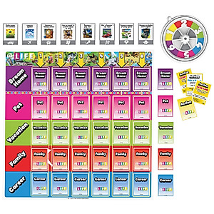 The Game of Life, Giant Edition Family Board Game Indoor/Outdoor Fun Game with Big Oversized Gameboard Cards Spinner, for Adults and Kids Ages 8 and up