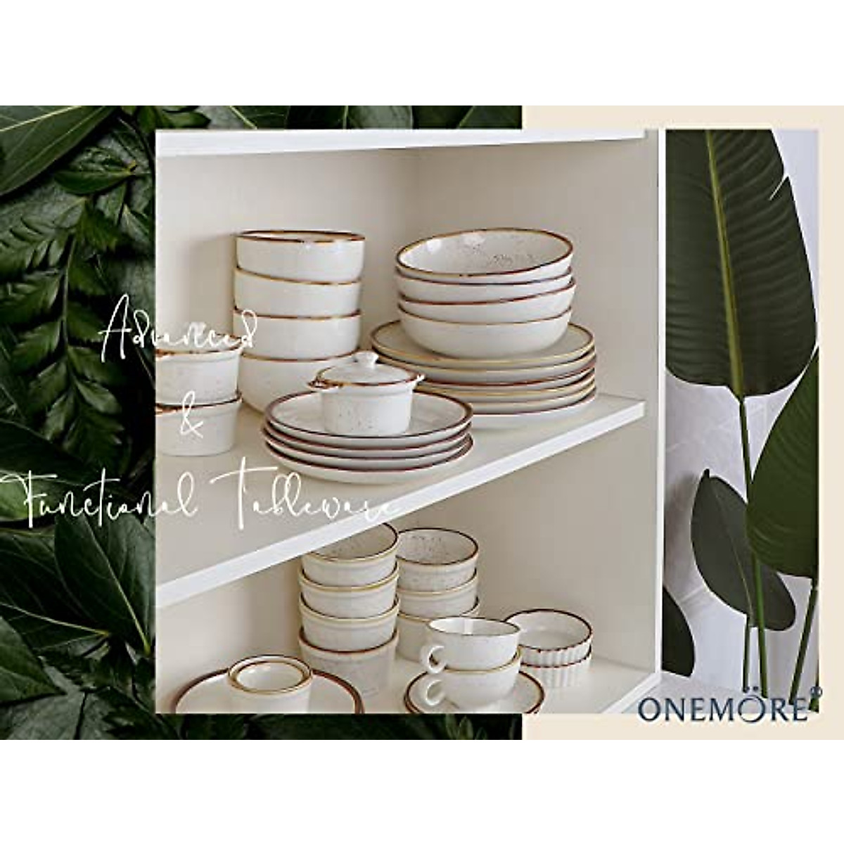 ONEMOER 30 Oz Porcelain Salad Pasta Bowls, Shallow & Wide Bowls Plates Set of 6, Large Ceramic Serving Bowls for Soup, Dessert, Pizza, Fruit. Microwave & Dishwasher Safe Kitchen Dinnerware, White
