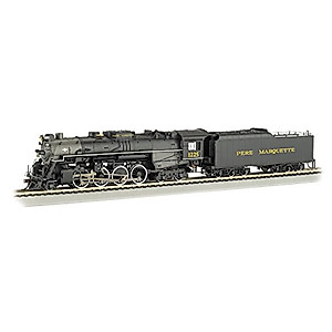 Bachmann 2-8-4 Berkshire Steam Locomotive & Tender -- DCC Sound Value Equipped PERE MARQUETTE #1225 - HO Scale