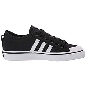 adidas Originals Men's Nizza Sneaker, Core Black/Cloud White/Cloud White, 12 M US