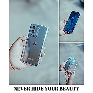 ArmadilloTek CaseBorne S Compatible with OnePlus 9 Pro Hybrid Clear Case (2021 Release) - Clear