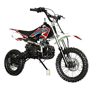 X-PRO 125cc Kids Dirt Bike Pit Bike Youth Dirt Pit Bike with 4-Speed Manual Transmission Zongshen Engine,Big 14"/12" Tires，Red