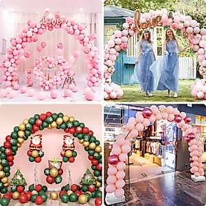 IDAODAN Balloon Arch Kit and Balloon Pump, Balloon Arch Stand with Electric Balloon Pump, Adjustable Wide Garland Arch for Wedding Baby Shower Birthday Party Supplies Decorations