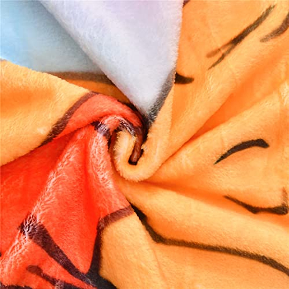 Yotsuba Nakano Cute Bear Snuggly Blanket, Flannel Blanket Fluffy Cozy Fuzzy Throws Non-Shedding for Nap Bed Sofa Couch Home Decor 60 X 50 in