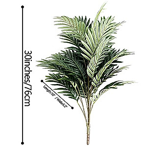 Artificial Palm Tree Plants 30" Tall UV Resistant Tropical Areca Plant Faux Plants Monstera Leaves Floral Arrangement Safari Leaves Beach Leave Party Suppliers Decorations