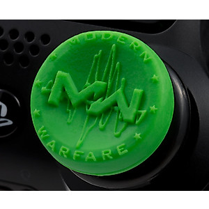 KontrolFreek FPS Freek Call of Duty Modern Warfare for Xbox One Controller | Performance Thumbsticks | 1 Low-Rise Convex, 1 High-Rise Concave | Green