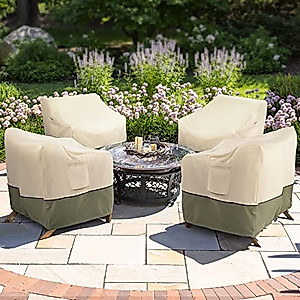 Bestalent Patio Furniture Covers Waterproof Clearance,Lawn Outdoor Deep Seat Chair Covers Fits up to 31.5 W x33.5 D x 36 H inches 2Pack