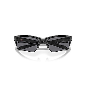 Oakley Men's OO9200 Quarter Jacket Rectangular Sunglasses, Matte Black/Grey, 61 mm