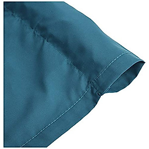 Pairs to Go Cadenza Modern Decorative Rod Pocket Window Curtains for Living Room (2 Panels), 40 x 63 in, Teal