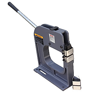 KAKA INDUSTRIAL Metal Stretcher Shrinker, SS-16 Metal Shrinker Stretcher with a Hand-operated Lever, 16 Gauge Mild Steel, 8-Inch Throat Depth, Stretcher with Two Sets of Jaws