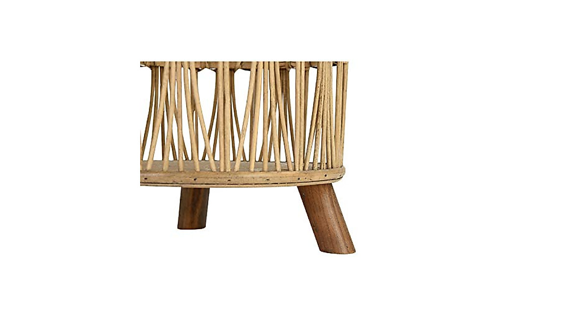 Creative Co-Op Woven Bamboo Footed Baskets – Set of 3 Sizes