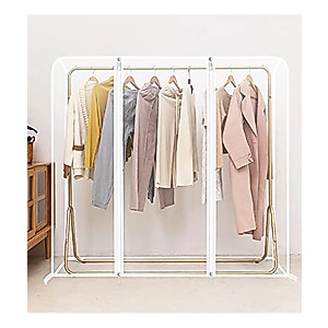TzBBL Garment Rack Cover 5 Ft with Strong Zipper Protective Rail Cover 47" X 20" X 59" (120 X 50 X 150 cm)-Only Cover