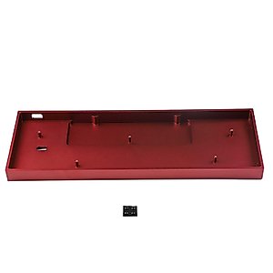 Anodizing Aluminum CNC Case Wood Case for Anne Pro 2 (Wine Red)