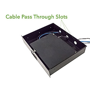 NavePoint Server Cabinet Case 19 Inch Rack Mount DJ Locking Lockable Deep Drawer with Key 3U