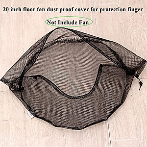 20 inch Protection Cover for Floor Fan,20" Dustproof Fan Mesh Cover,Children Finger Safety Protection Net Cover for 20 in Industrial Floor Fan for Indoor Bedroom,Garage,Basement -Not Include Fan