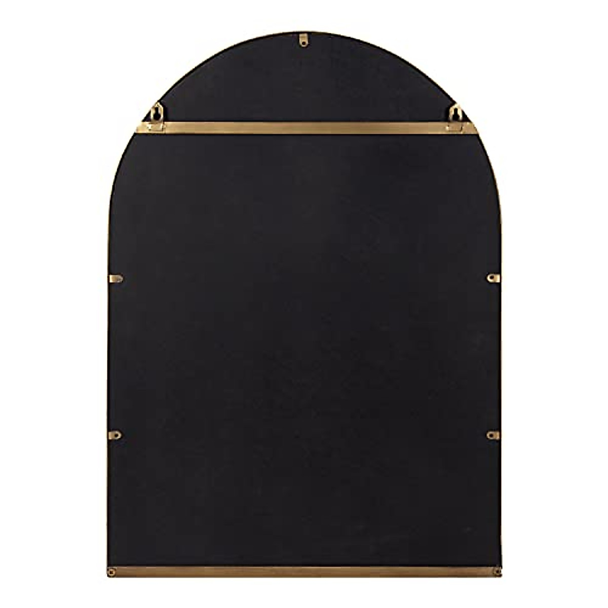Kate and Laurel Estero Modern Arched Mirror with Shelf, 20 x 28, Gold, Transitional Arch Mirror for Wall