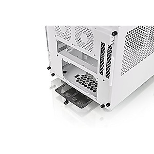 Thermaltake Core V1 Snow Edition SPCC Mini ITX Cube Computer Chassis CA-1B8-00S6WN-01, White