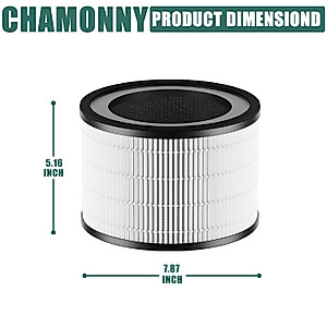 CHAMONNY MAF-02 Filter Replacement, Compatible with Miko IBUKI M Air Purifier MAF-02/970 Sqft, 3-in-1 H13 True HEPA Filter and Activated Carbon Filter, 2 Pack