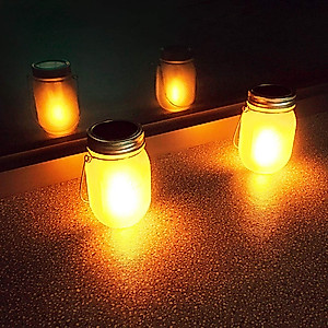 Solar Flickering Flame Torches Lanterns, 2-Ways Hanging/Insert Lawn Ground, Waterproof Outdoor Lighting Solar Pathway Lights Landscape Lighting Dusk to Dawn Auto On/Off for Garden Patio Yard, 2 Pack