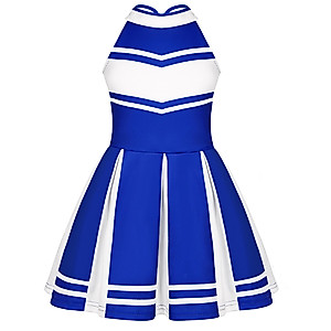 Davsolly Toddler Cheerleading Costume for Girls Cheerleading Outfit for Birthday Party Halloween Cosplay Cheerleader Gifts