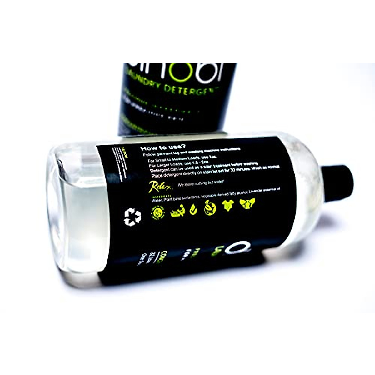 Ultra Sensitive Laundry Detergent w/ Lavender for Baby or Adult - Earth Friendly, Sensitive Skin, Sulfate-Free, Plant Based - by Dinobi | 32 Ounce | Environmentally Friendly, Hypoallergenic and Skin Safe, Vegan, and Safe for HE Washers!