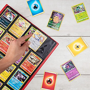 Monster Tower Binder -20 Side Loading Padded Pages that hold 320 cards -Compatible with Yugioh, Magic The Gathering & Pokemon -Unique Trading Card Album with 8 pocket(2 x 4)Configuration -Holofoil Red