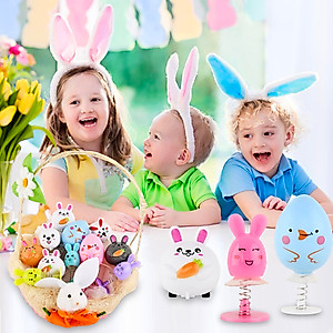 Small Pull Back Toy Cars Set,12 PCS Mini Racing Vehicles for Holiday Birthday Party Favors,Goodie bag Stuffers,Classroom Prizes,Bulk Toys for Kids (Easter Bunny Rabbit Egg Basket Stuffers,Pop Up Toys)