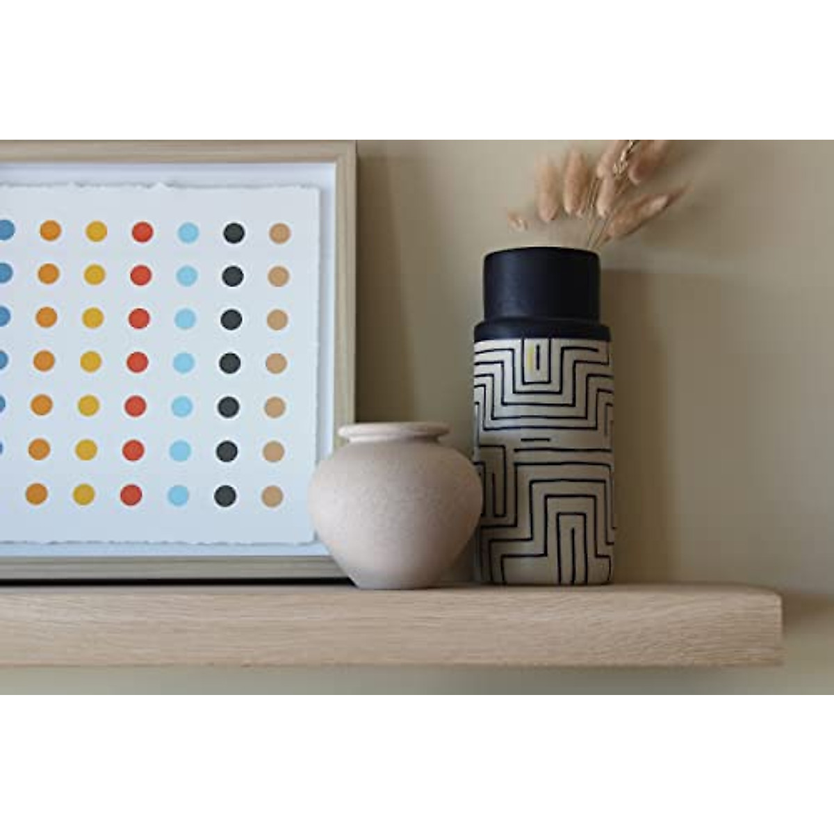 Urban Legacy Modern Hardwood Floating Accent Shelves | Set of 2 | Unfinished Oak (24" x 7" x 2")