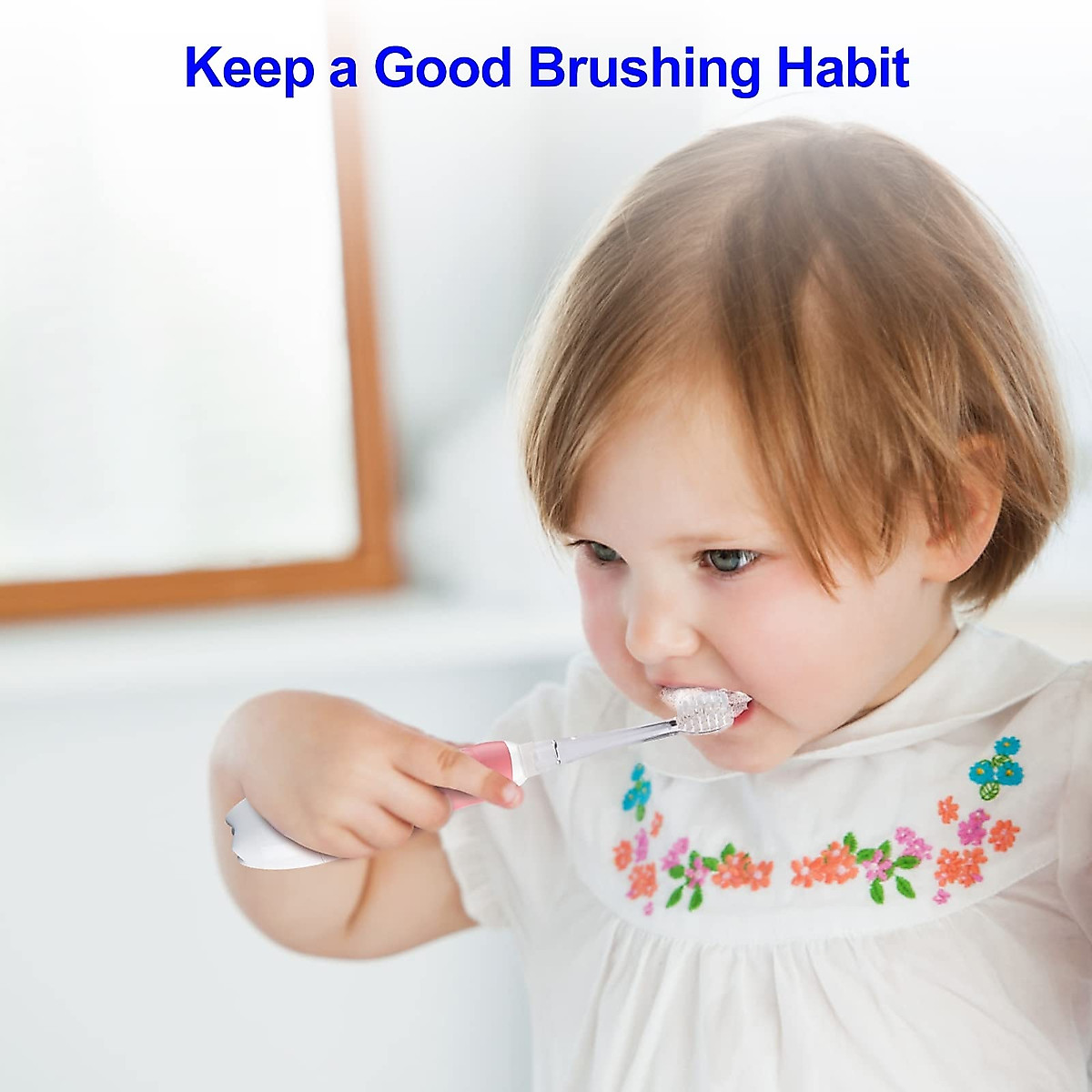 SEAGO Toothbrush Replacement Heads 6 Pack Kids Electric Replacement Brush Heads for SEAGO Toddlers Toothbrushes SG977,sg513 and Other Snap-on Electric Toothbrush