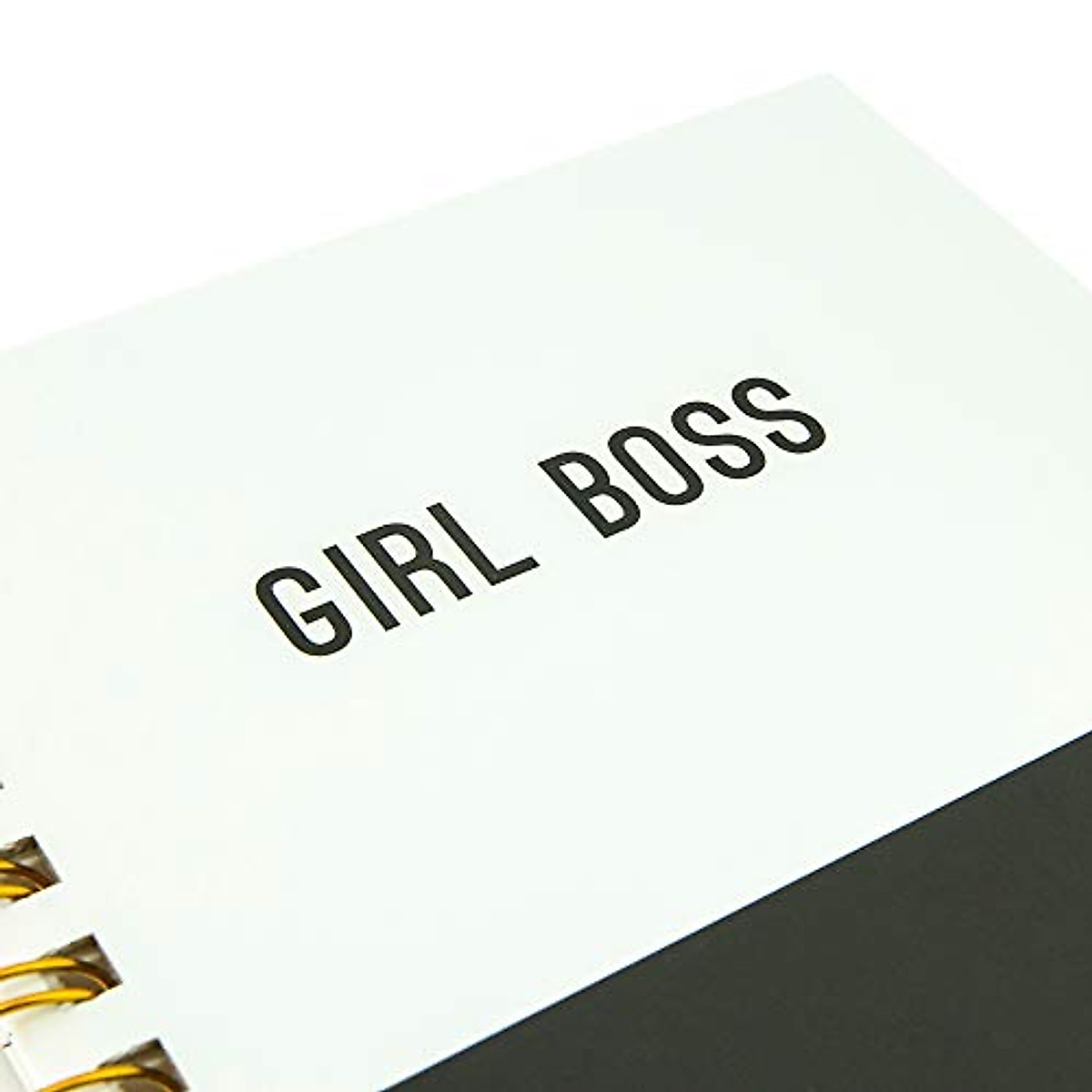 Graphique "Girl Boss" Hard Cover Journal - Fashioned With a Mix of Monochromatic Contemporary Design and a Timeless Attitude, 160 Ruled Pages, 6.25" x 8.25" x 1" – For Taking Notes, Lists and More