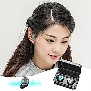 2023 Bluetooth Headphones Wireless Earbuds in Ear with Bluetooth 5.2 Deep Bass Led Display Ipx7 Waterproof Earbuds for Sport Work Music