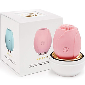 ROSEMI Silicone Facial Cleansing Brush - 6 Modes Electric Face Scrubber for Women - Waterproof Sonic Facial Cleansing Brush - Facial Scrubber for Exfoliation - Facial Cleansing Brush Silicone
