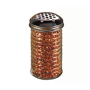 American METALCRAFT, Inc. BEE319 Shaker, Glass with Dredge Top, Beehive, 12oz. Capacity