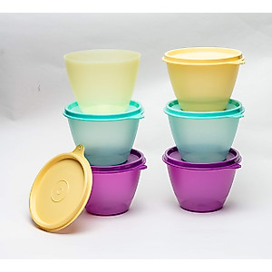 Tupperware Plastic Container - 400ml, 6 Pieces, Multicolour