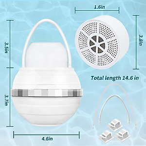 Bath Ball Filter-Bathtub Water Filter Removes Hundreds of Contaminants for Softer,Bathwater Purifier for Healthier Skin and Hair,BPA Free-2,500 Gallons of Filtration