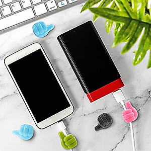 CfoPiryx 11pcs Cable Clips Cable Holder, Thumbs Duck Wire Organizer, Self-Adhesive Hooks Set for Desk, Power Cables, Charging Cables, Audio Cables, for Office, Desk Organiser(Size:11pcs)