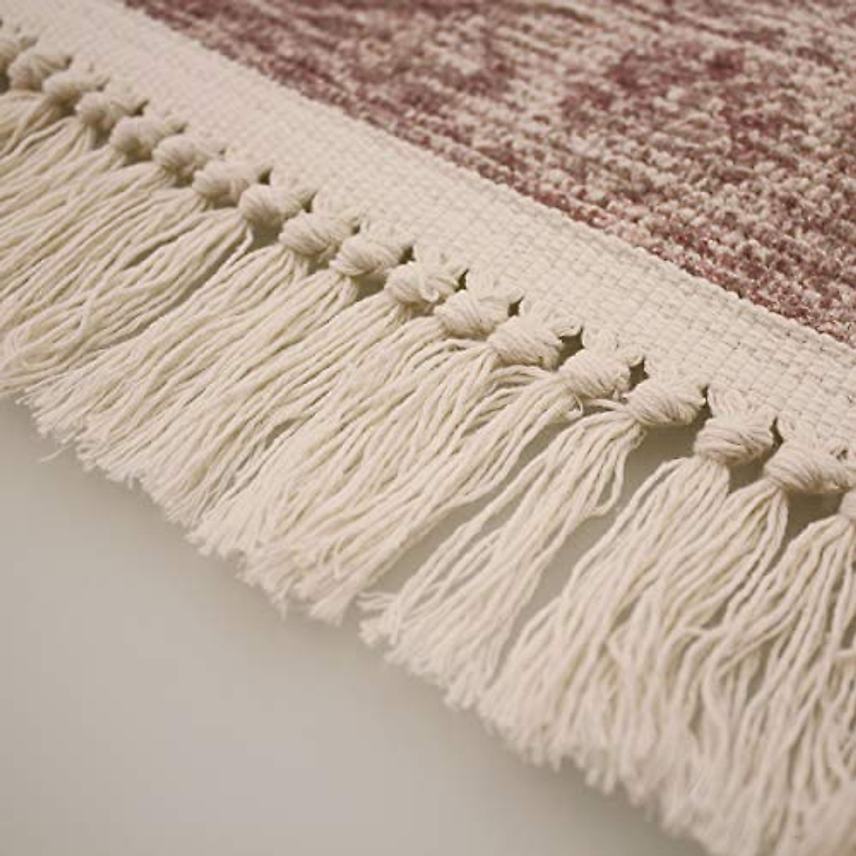 French Connection Montana Vegetable Dyed Cotton, 3 x 5 ft Accent Rug, 3 ft ft, Blush