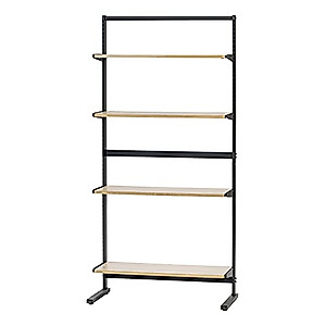 IRIS USA Portable Shelving Unit with 4 Adjustable Shelves for Office, Laundry, Kitchen, Bedroom, Bathroom, Apartments and Other Small Rooms.