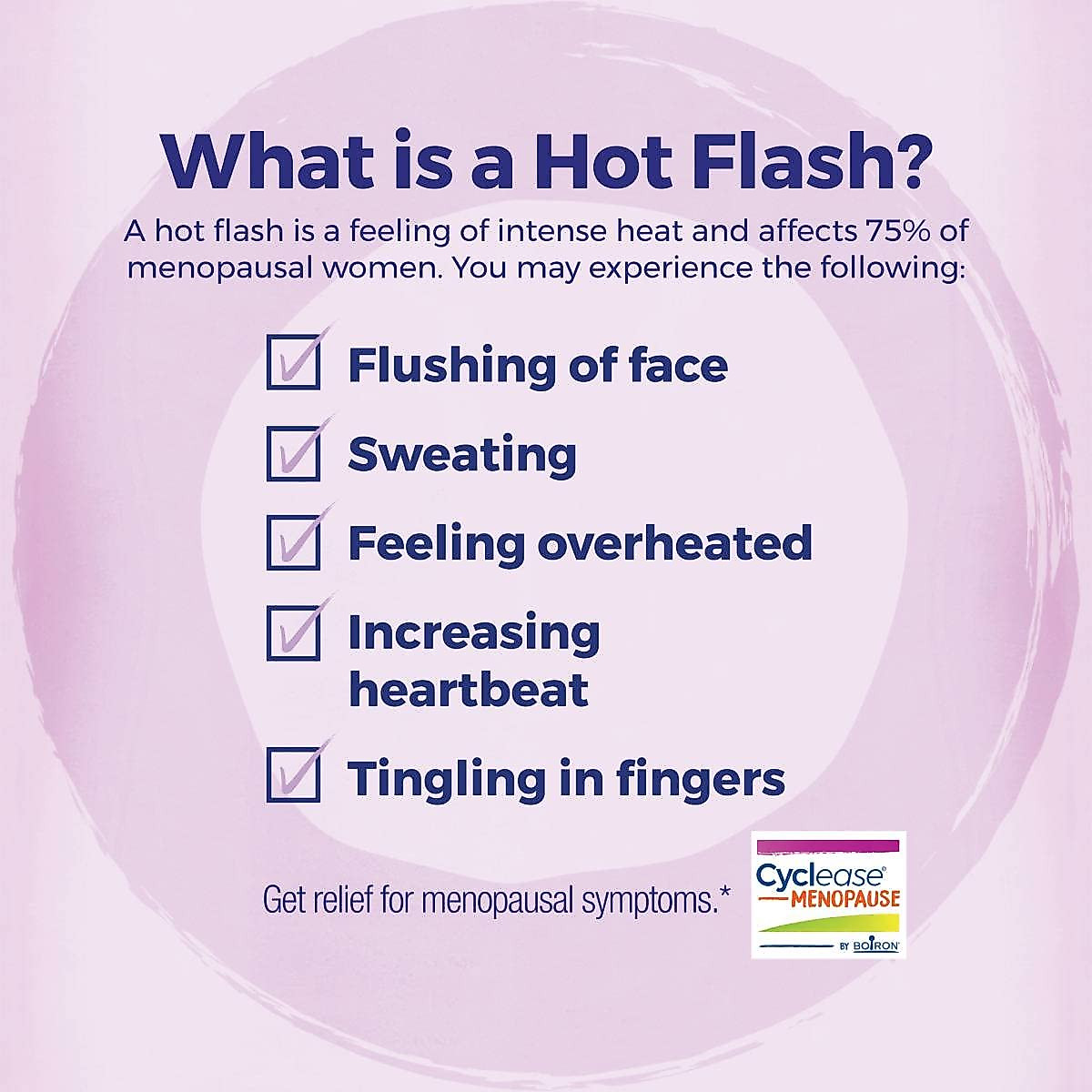 Boiron Cyclease Menopause Relief Tablets, White, 60 Count