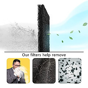 Pack 10 Carbon Filters Compatible with Litter,Activated Replacement Carbon Filters for All Models, Cat Litter Box Filters Eliminate Odors and Damp from Pets and Keep Home Fresh (Black 10)