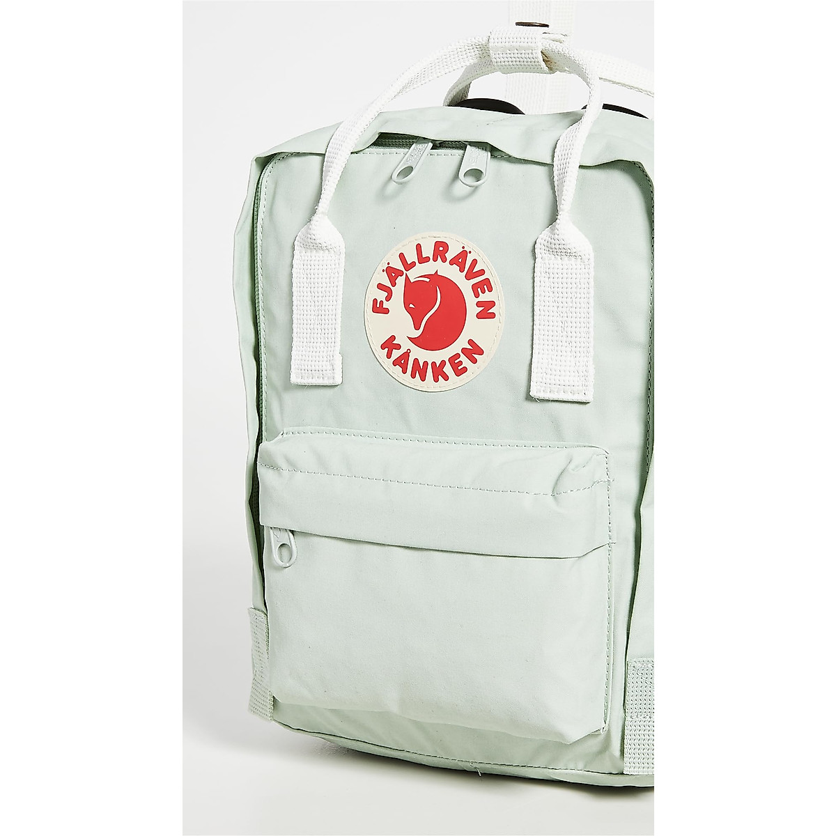 Fjallraven Women's Kanken Mini Backpack, Mint Green/Cool White, One Size